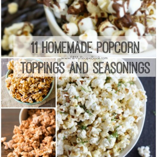 11 Homemade Popcorn Toppings and Seasonings - Fill My Recipe Book