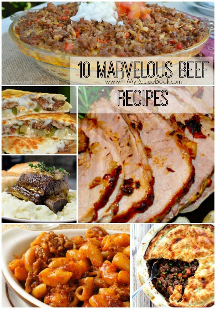 10 Marvelous Beef Recipes - Fill My Recipe Book
