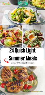 24 Quick Light Summer Meals - Fill My Recipe Book