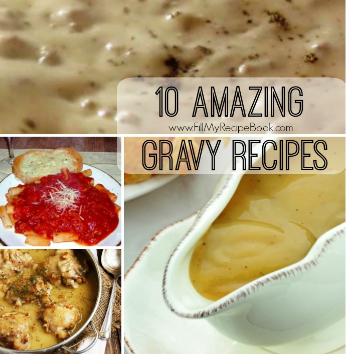 10 Amazing Gravy Recipes - Fill My Recipe Book