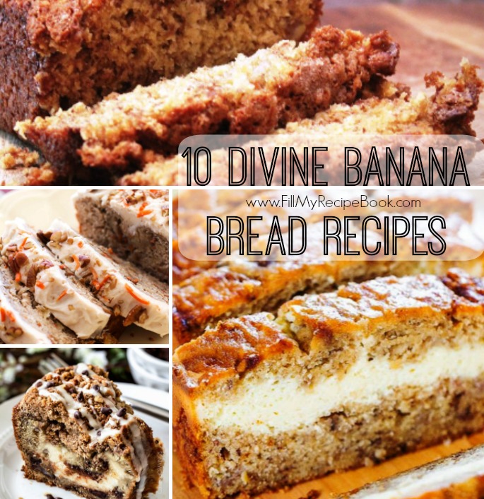 10 Divine banana bread recipes - Fill My Recipe Book