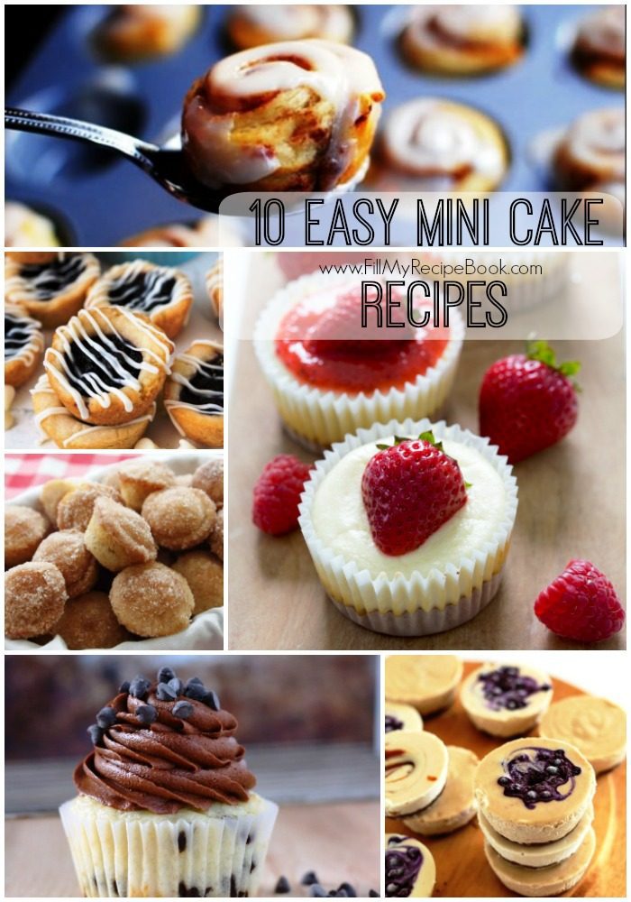 10 Easy Mini Cake Recipes - Fill My Recipe Book
