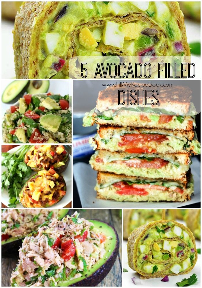5 Avocado Filled dishes - Fill My Recipe Book