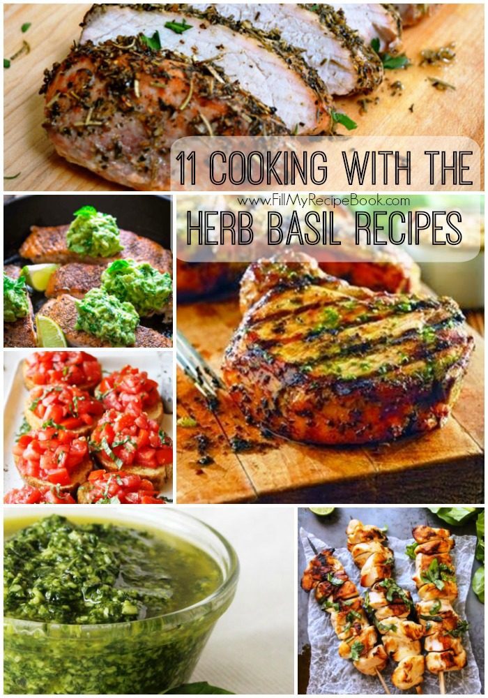 11 Cooking With the Herb Basil Recipes - Fill My Recipe Book