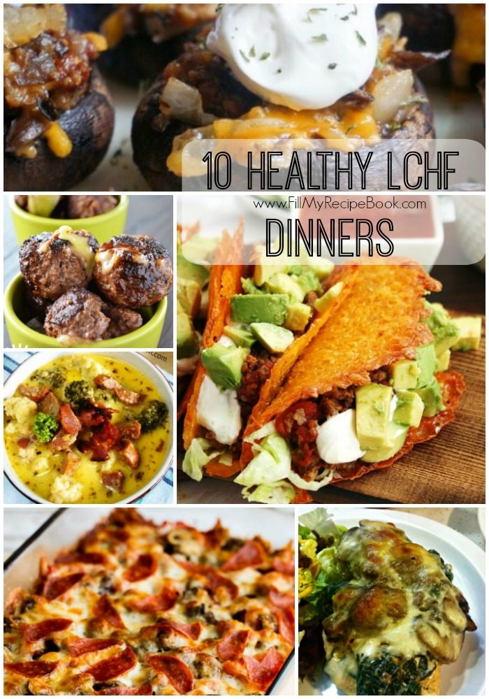 10 Healthy LCHF Dinners - Fill My Recipe Book