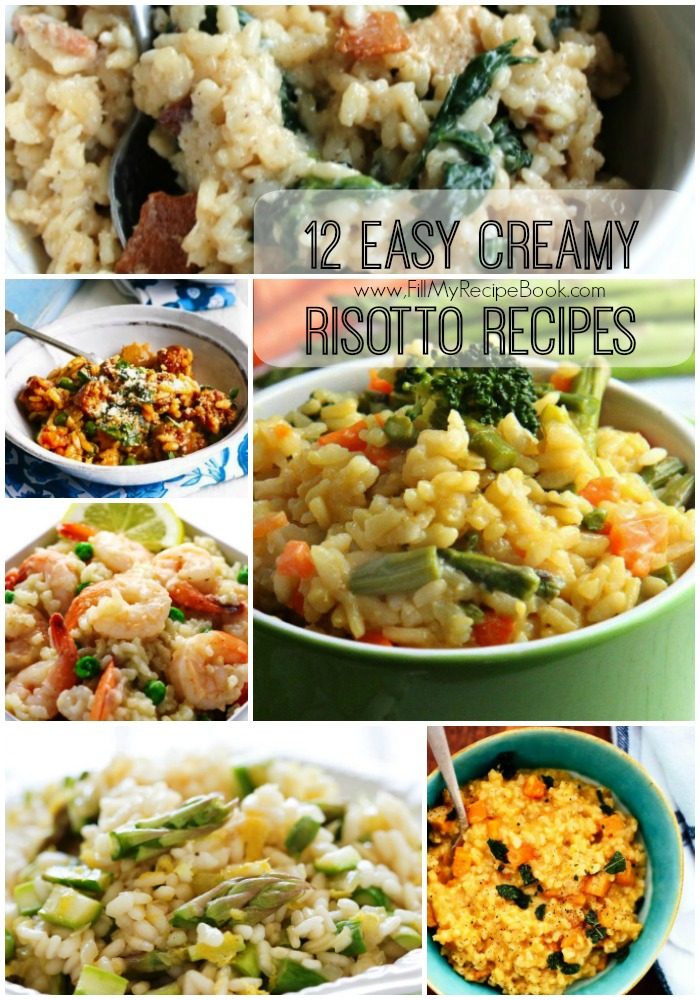 12 Easy Creamy Risotto Recipes - Fill My Recipe Book