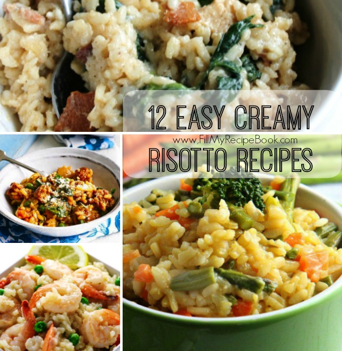 12 Easy Creamy Risotto Recipes - Fill My Recipe Book