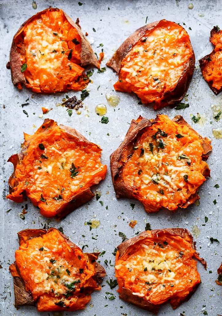 Smashed-Sweet-Potatoes- Fill My Recipe Book