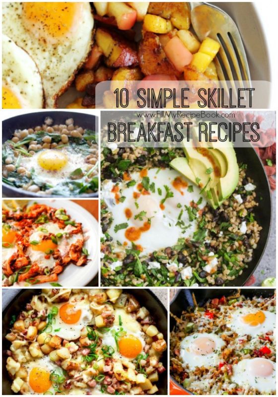 10 Simple Skillet Breakfast Recipes - Fill My Recipe Book