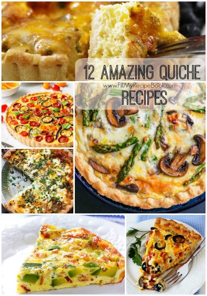 12 Amazing Quiche Recipes - Fill My Recipe Book
