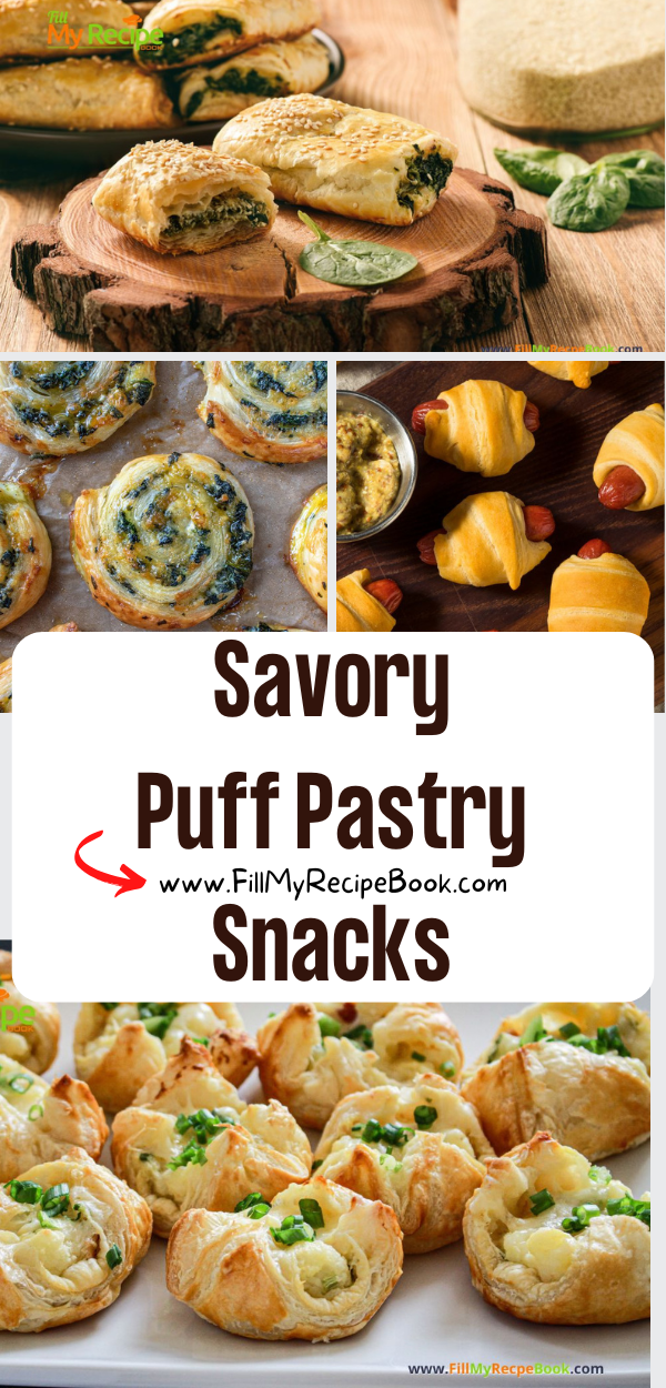 Savory Puff Pastry Snacks - Fill My Recipe Book