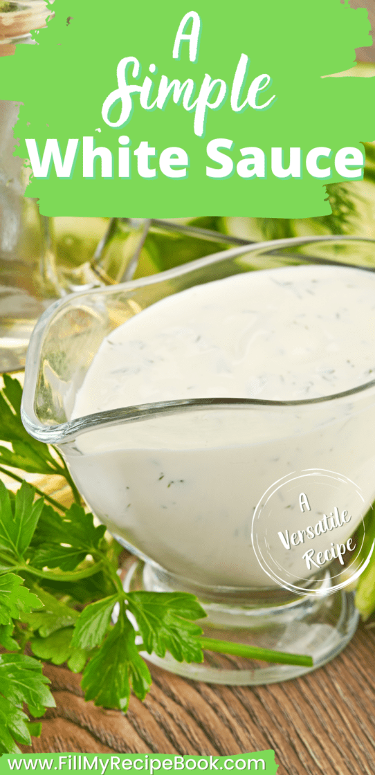 A Simple White Sauce - Fill My Recipe Book