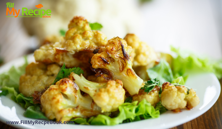 Oven Roasted Cauliflower Florets - Fill My Recipe Book