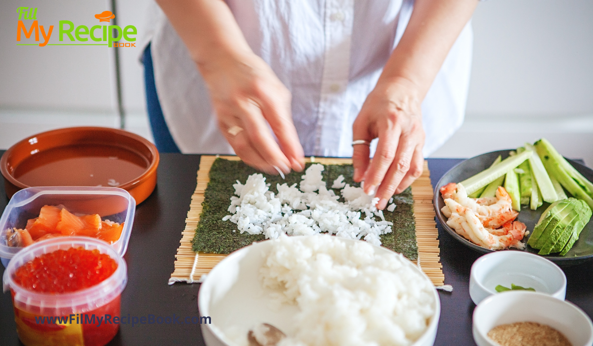 How To Make Your Own Sushi - Fill My Recipe Book