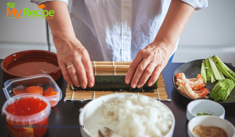How To Make Your Own Sushi - Fill My Recipe Book