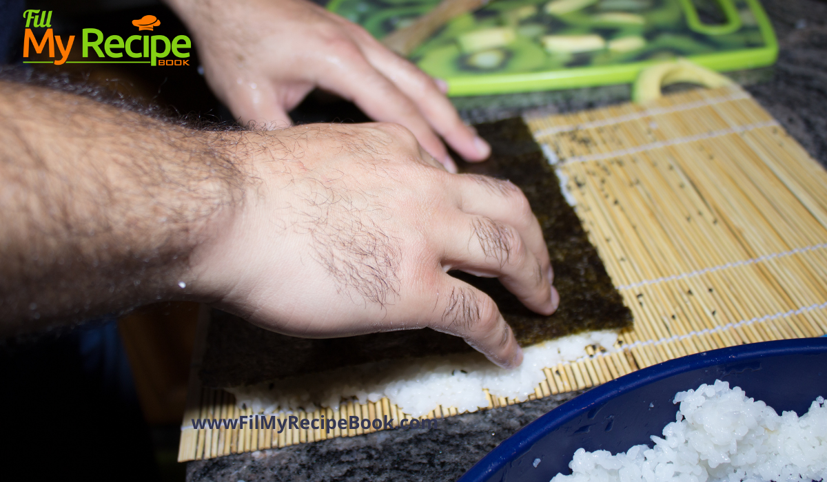 How To Make Your Own Sushi - Fill My Recipe Book