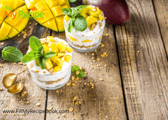 Easy Mango Parfait Recipe - Fill My Recipe Book
