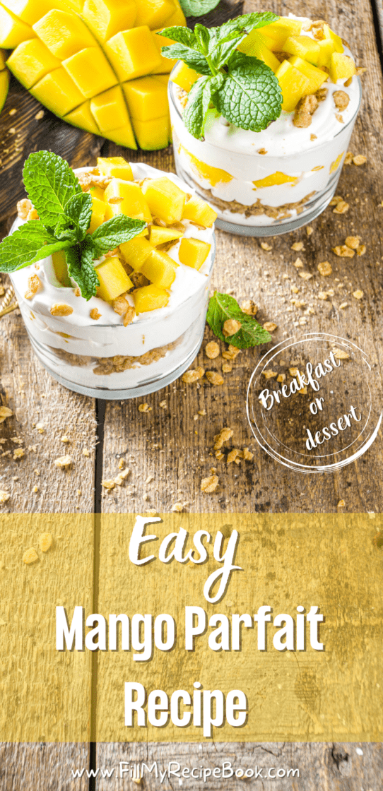 Easy Mango Parfait Recipe - Fill My Recipe Book