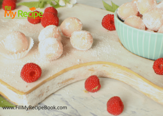 Raspberry White Chocolate Truffle Balls - Fill My Recipe Book