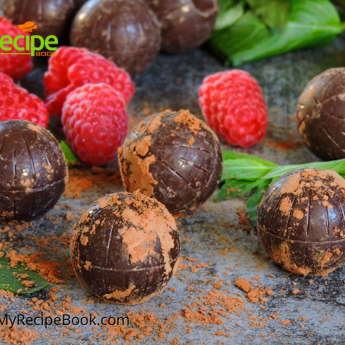 Raspberry Dark Chocolate Truffles - Fill My Recipe Book