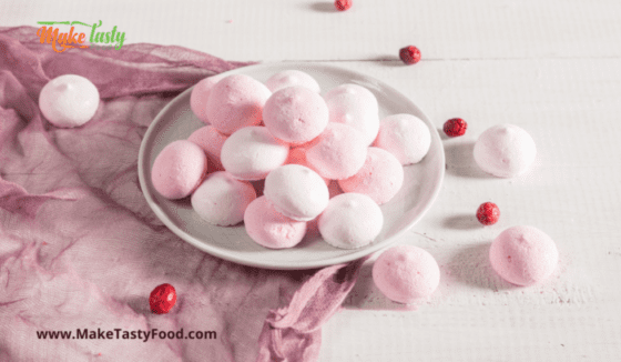 Mini Pink Meringue Kisses - Fill My Recipe Book