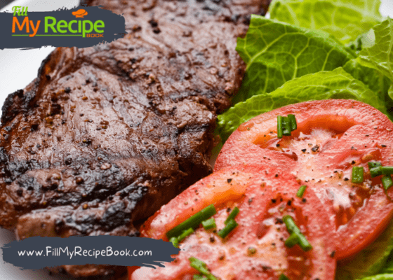 Pan Seared Garlic Butter Steak - Fill My Recipe Book