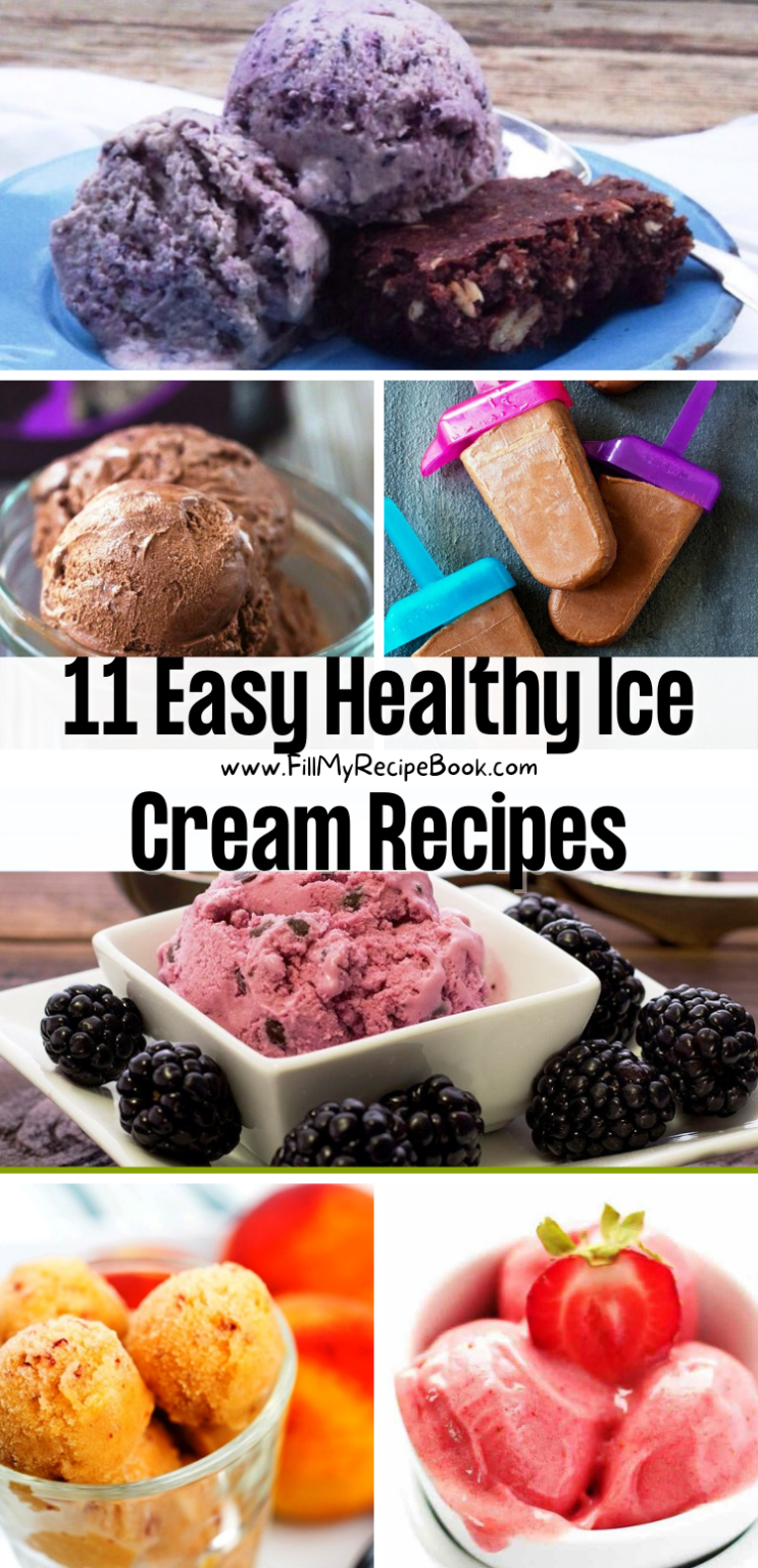 11 Easy Healthy Ice Cream Recipes - Fill My Recipe Book
