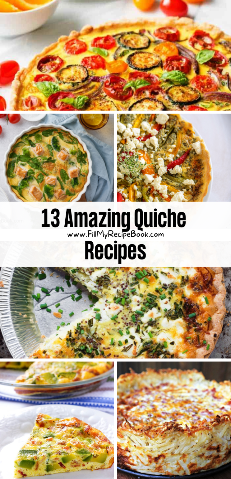 13 Amazing Quiche Recipes - Fill My Recipe Book