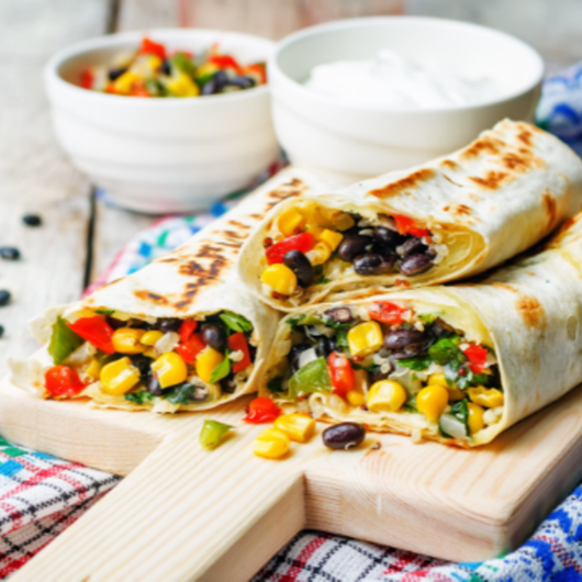 Black Bean Corn Burrito - Fill My Recipe Book