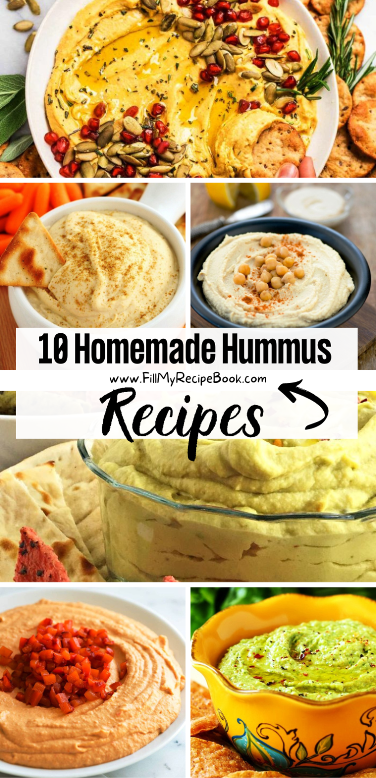 10 Homemade Hummus Recipes - Fill My Recipe Book