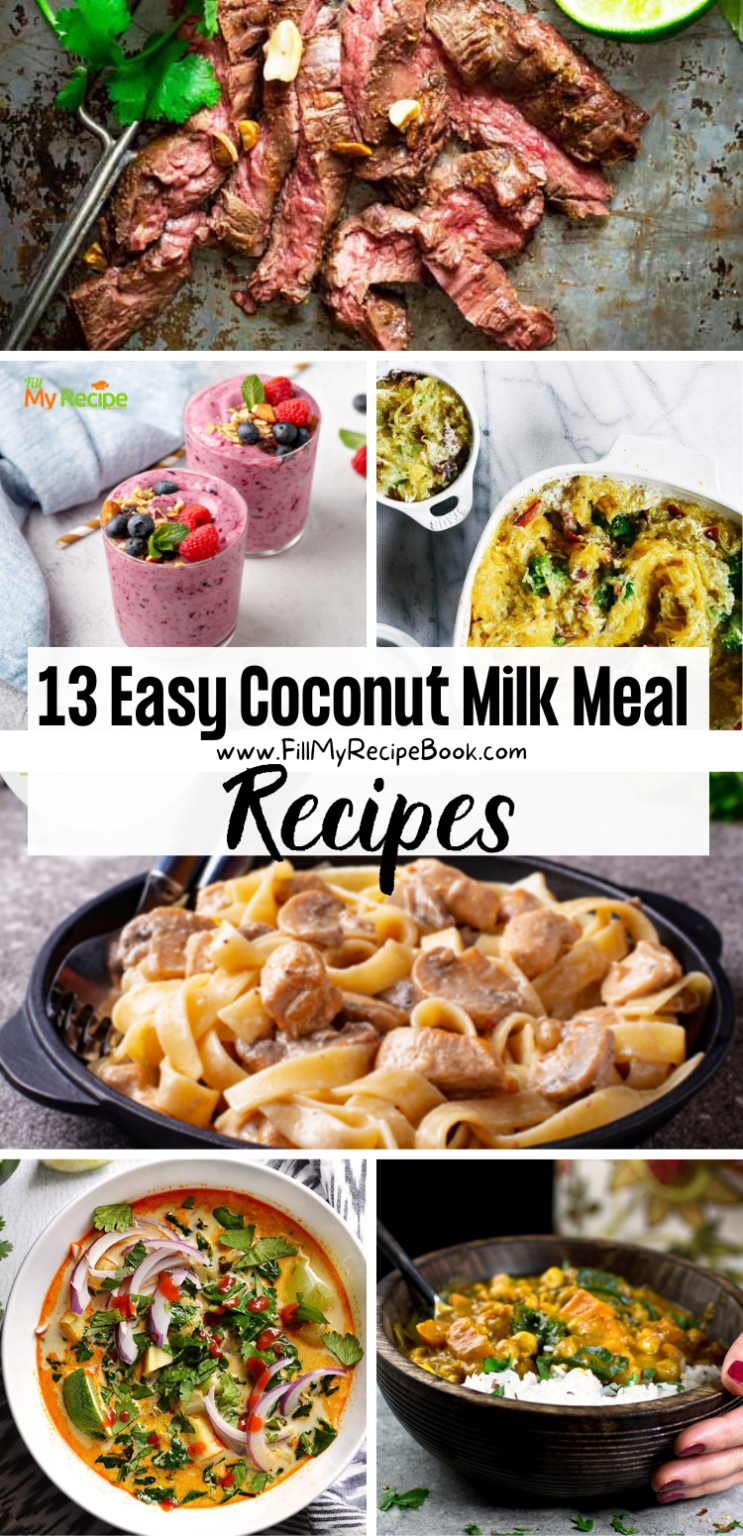 13 Easy Coconut Milk Meal Recipes - Fill My Recipe Book