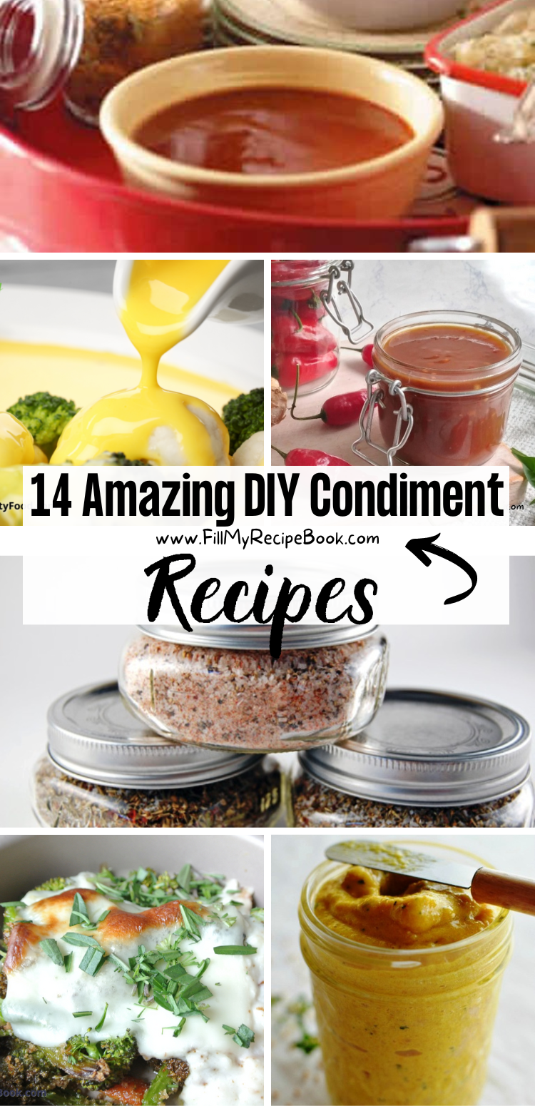 14 Amazing DIY Condiment Recipes - Fill My Recipe Book
