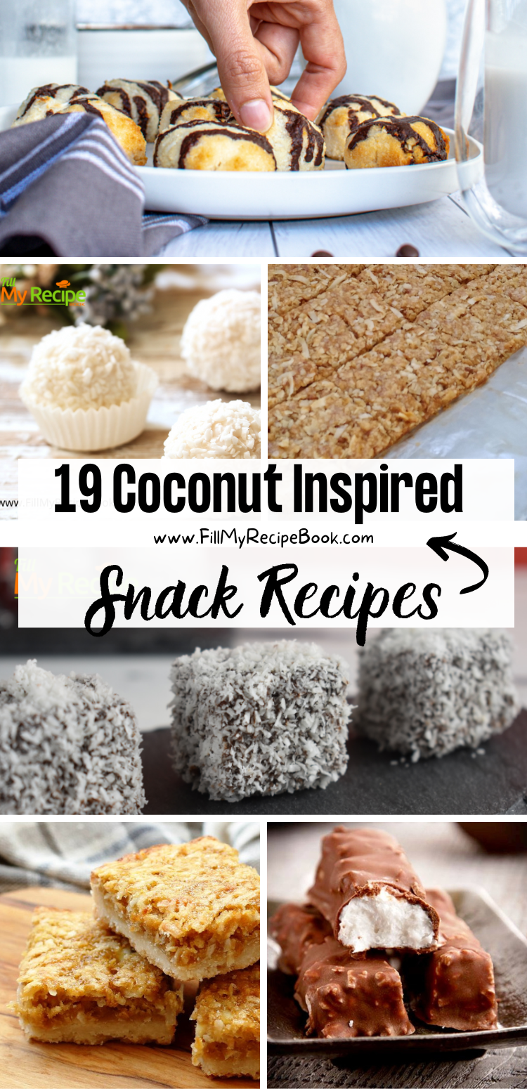 19 Coconut Inspired Snack Recipes - Fill My Recipe Book