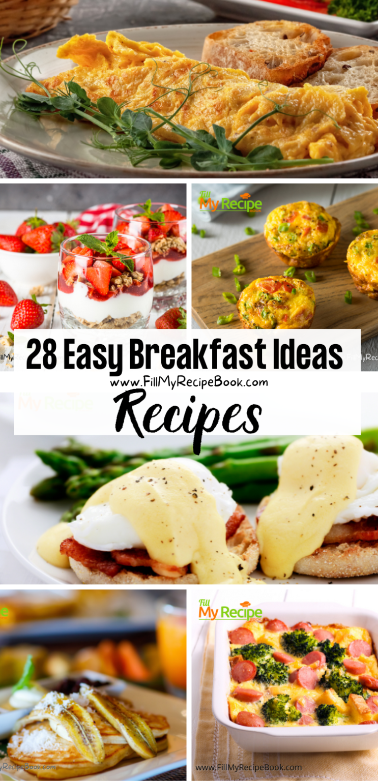28 Easy Breakfast Ideas Recipes - Fill My Recipe Book