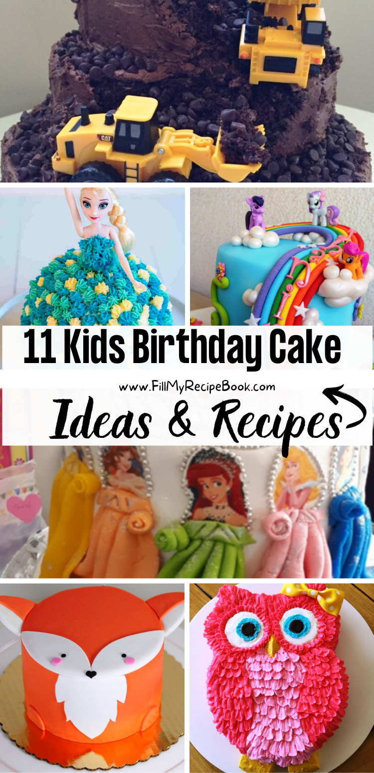 11-Kids-Birthday-Cake-Ideas-Recipes - Fill My Recipe Book