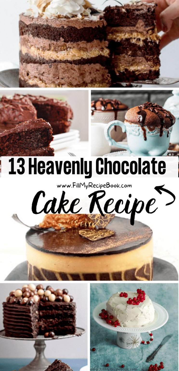 13 Heavenly Chocolate Cake Recipe - Fill My Recipe Book