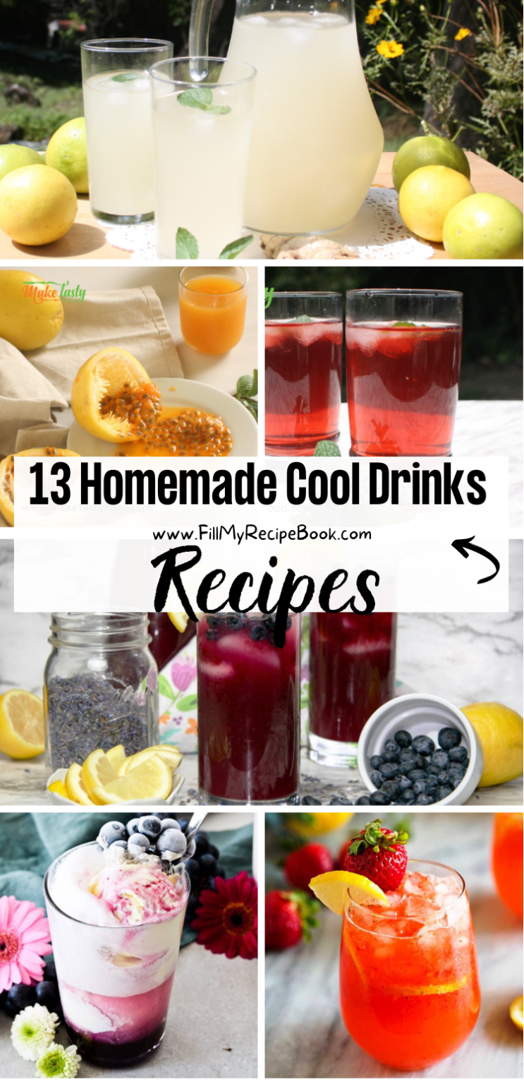 13 Homemade Cool Drinks Recipes - Fill My Recipe Book
