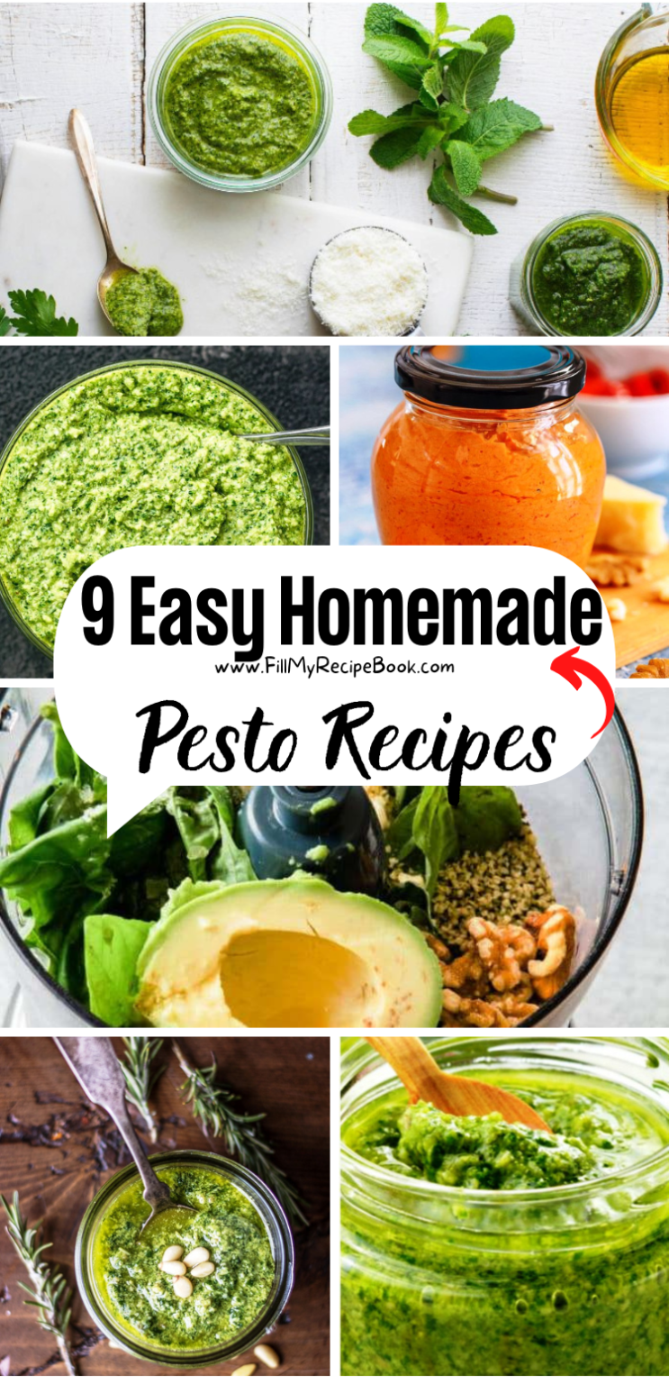 9 Easy Homemade Pesto Recipes - Fill My Recipe Book