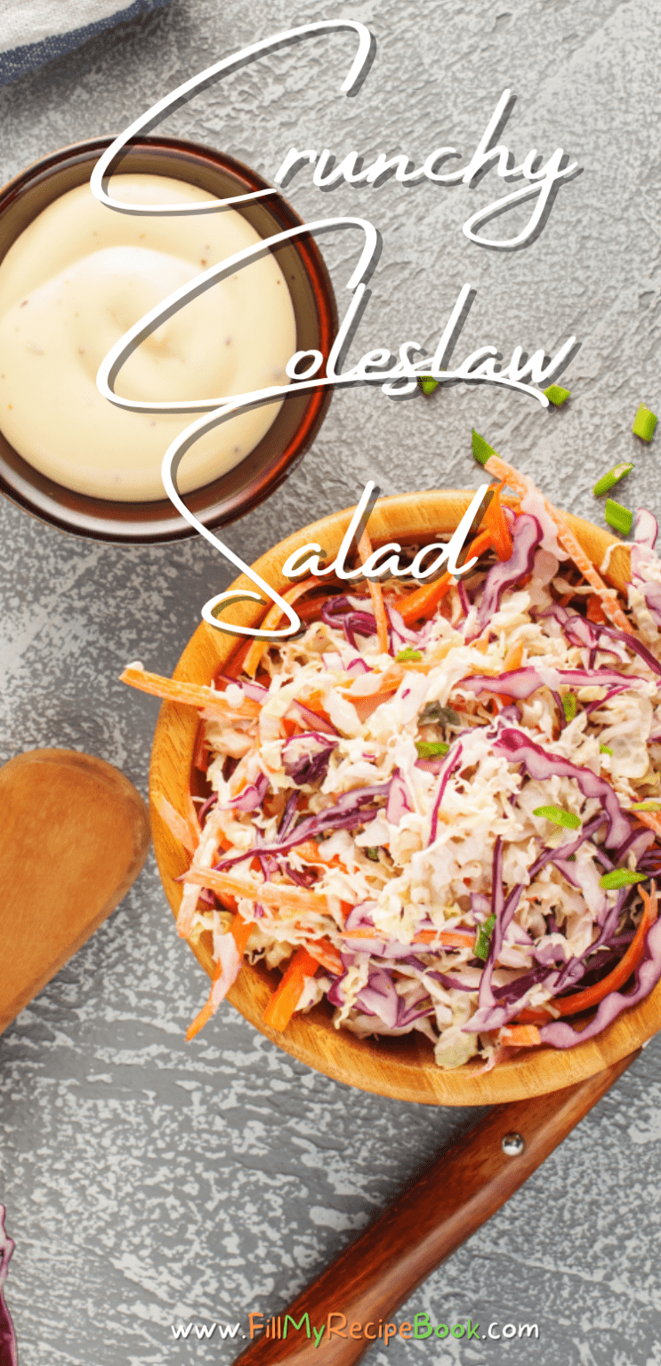 Crunchy Coleslaw Salad - Fill My Recipe Book