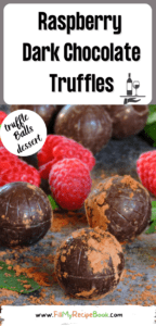 Raspberry Dark Chocolate Truffles - Fill My Recipe Book