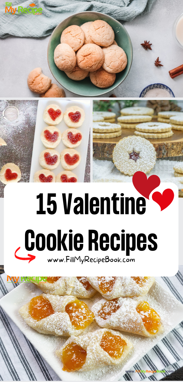 15 Valentine Cookie Recipes - Fill My Recipe Book