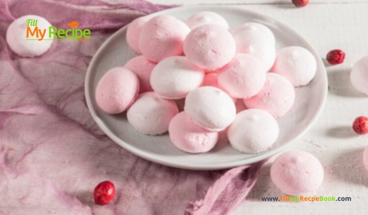 Mini Pink Meringue Kisses - Fill My Recipe Book