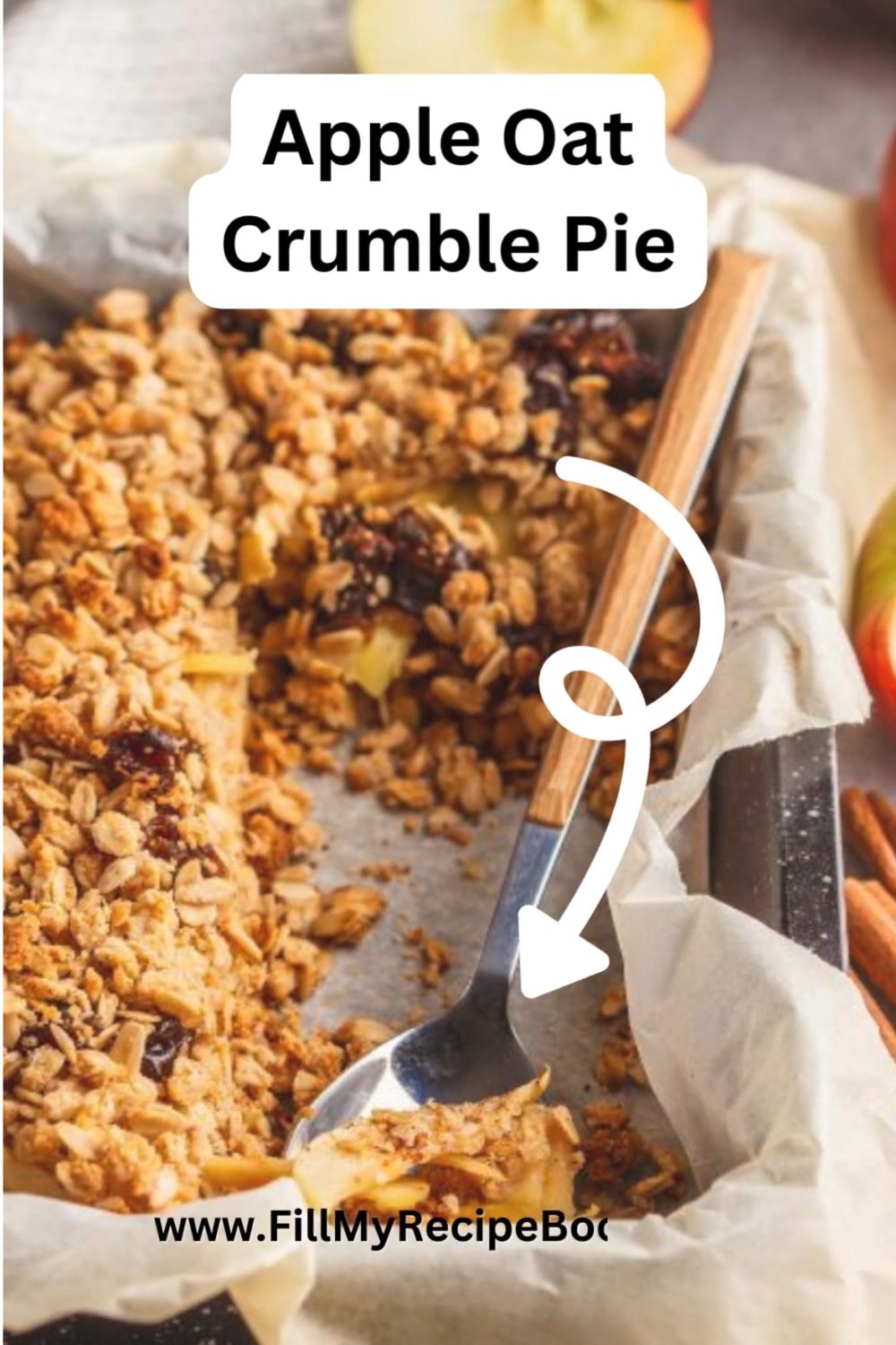 Apple-Oat-Crumble-Pie-poster - Fill My Recipe Book