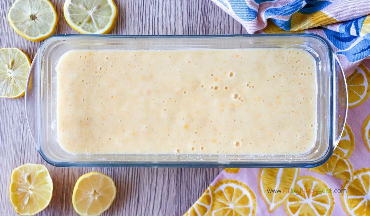 Homemade Lemon Drizzle Loaf Cake - Fill My Recipe Book