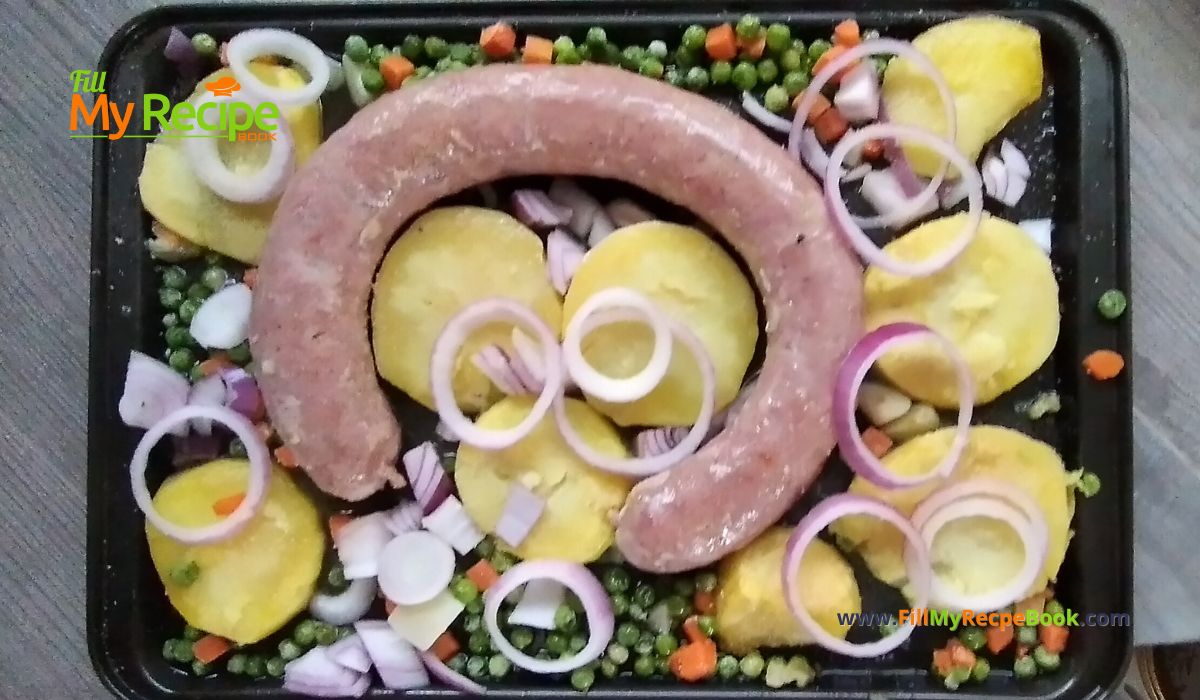 Sheet Pan Sausage and Veggies - Fill My Recipe Book