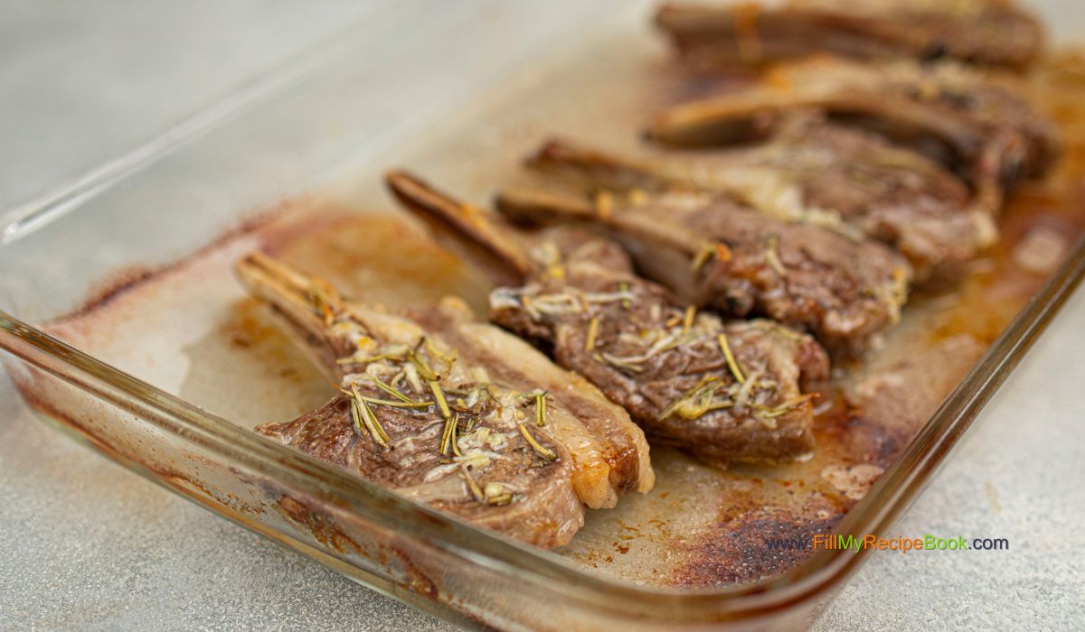 Simple Roasted Lamb Chops (4) - Fill My Recipe Book