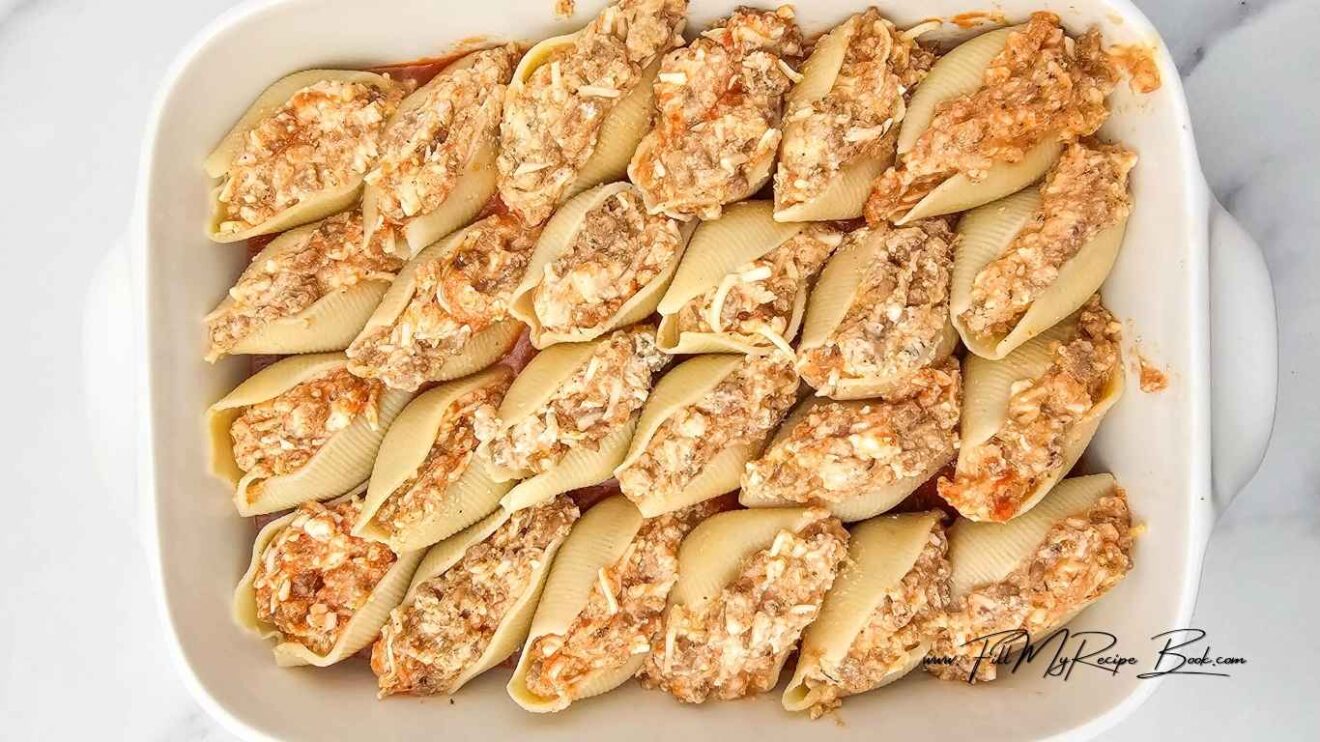 Creamy Italian Sausage Stuffed Shells - Fill My Recipe Book