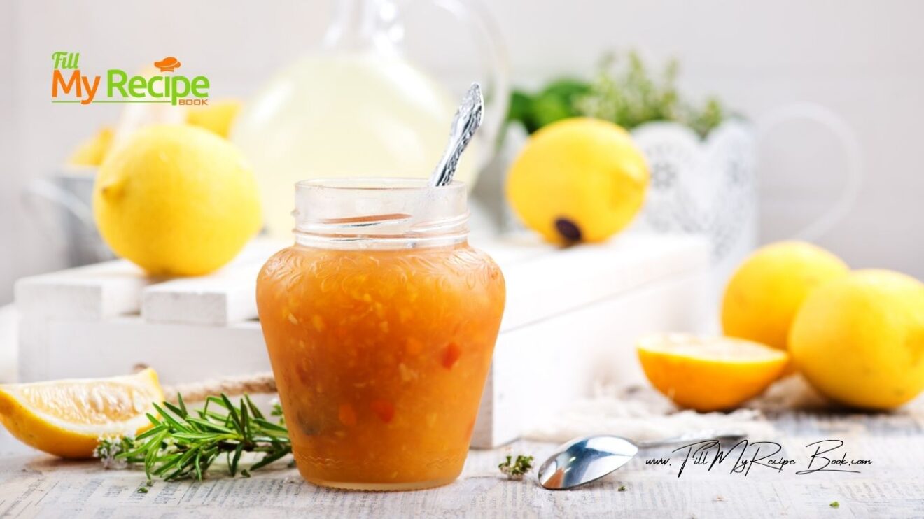 How to Make Homemade Lemon Jam - Fill My Recipe Book