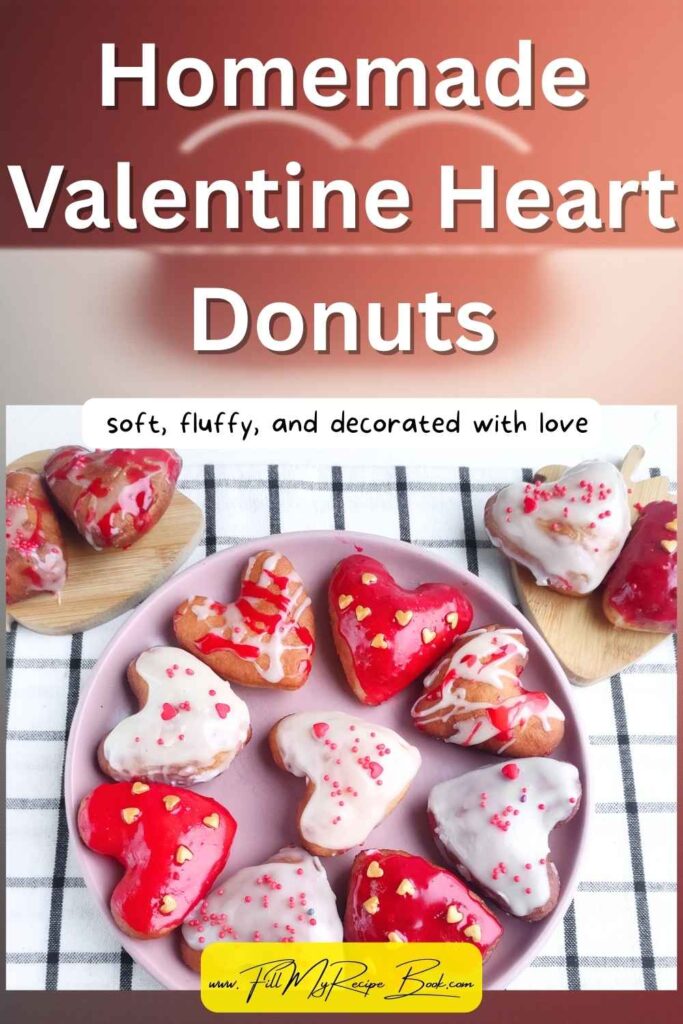 Homemade Valentine Heart Donuts - Fill My Recipe Book
